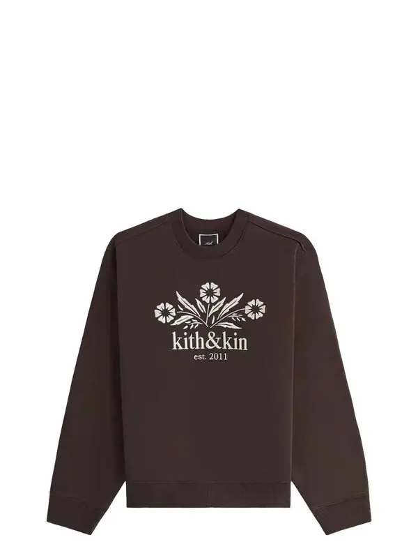 Kith Bellflower Crewneck Sweatshirt - Brown