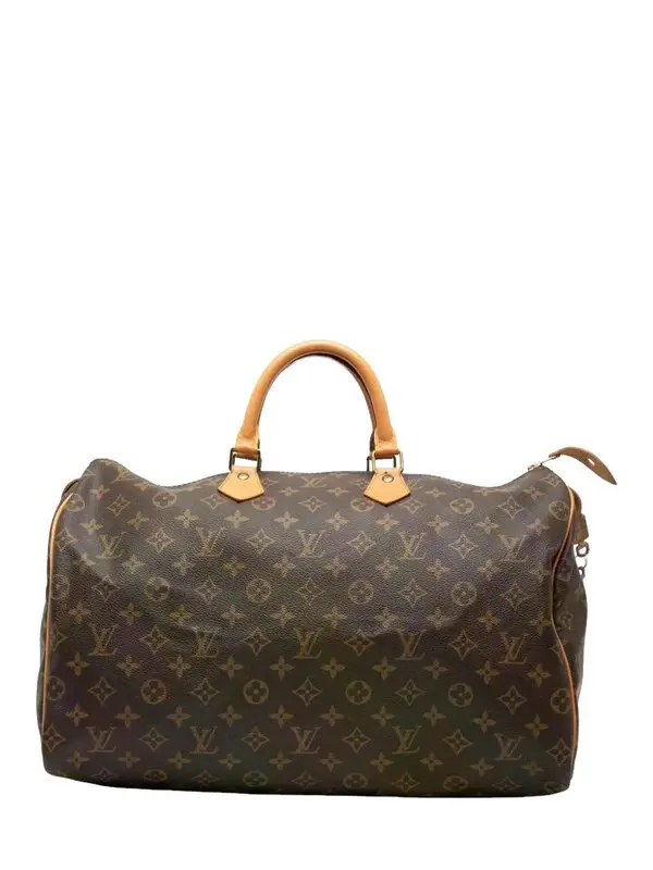 LOUIS VUITTON 1992 Monogram Speedy 40 Boston Bag - Brown