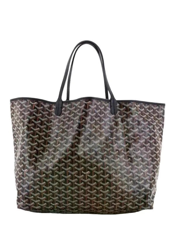 Goyard Saint Louis Coated Canvas Gm Tote Bag - Black