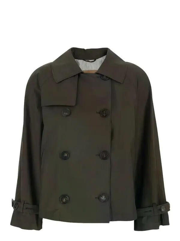 Max Mara Mtczeno Double-breasted Trench Coat - Green