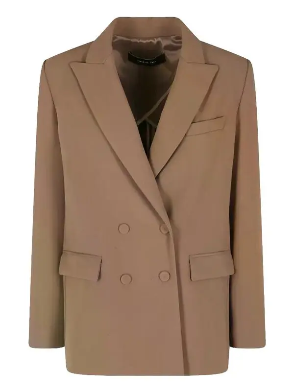 Federica Tosi Double-breasted Blazer - Brown