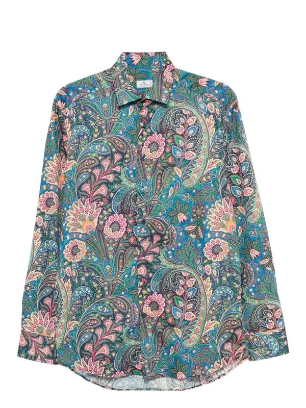 Etro Printed Shirt - Blue