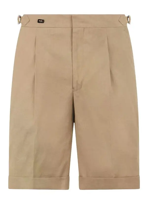 MOORER Pleated Shorts - Neutrals