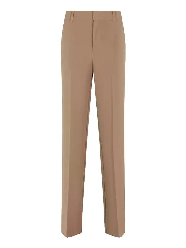Federica Tosi Tailored Straight Trousers - Brown