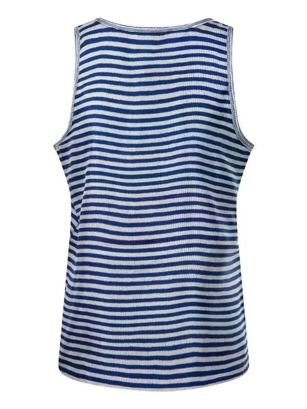 PIERRE-LOUIS MASCIA Striped Tank Top - Blue