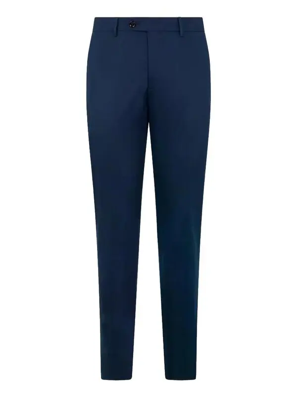 MOORER Button Trousers - Blue