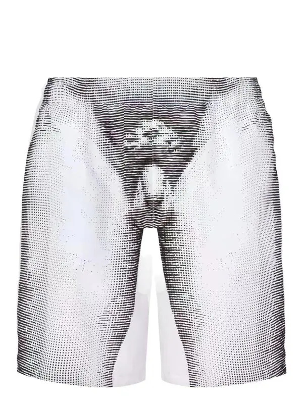 Moschino Graphic-print Swim Shorts - White