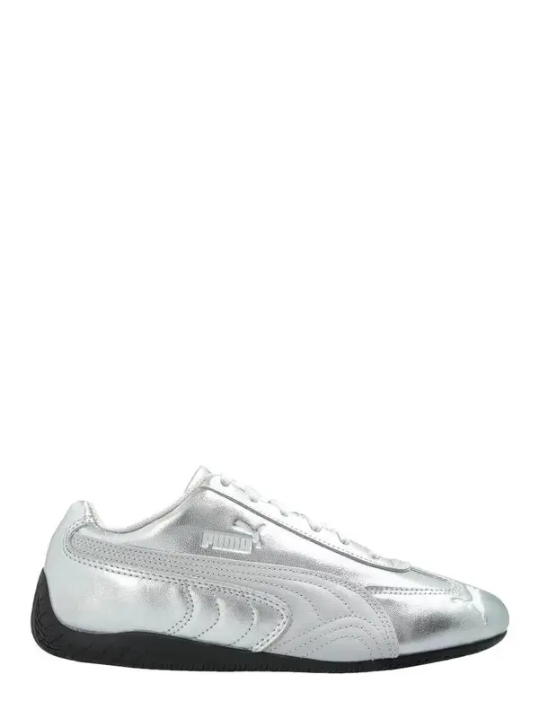 PUMA Speedcat Panelled Leather Sneakers - Silver