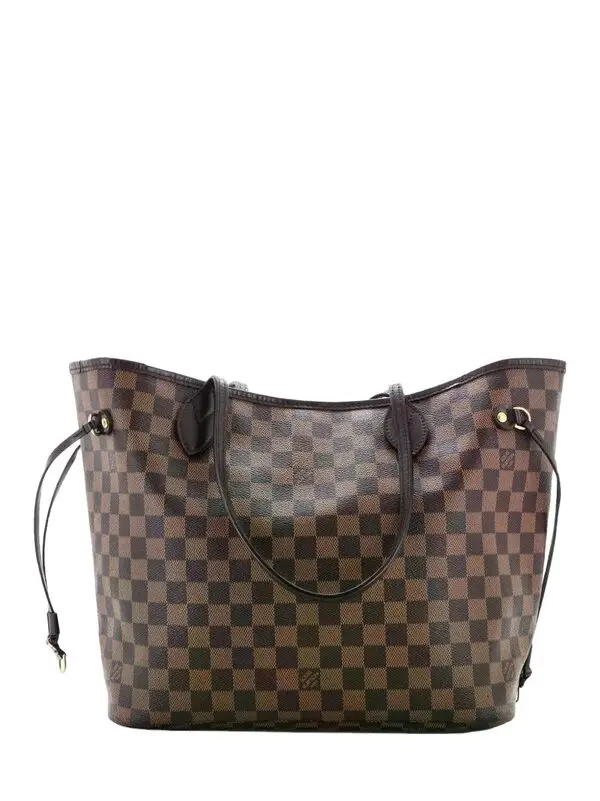 LOUIS VUITTON Neverfull Damier Mm Tote Bag - Brown