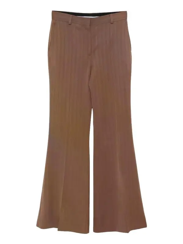 Stella McCartney Striped Trousers - Brown