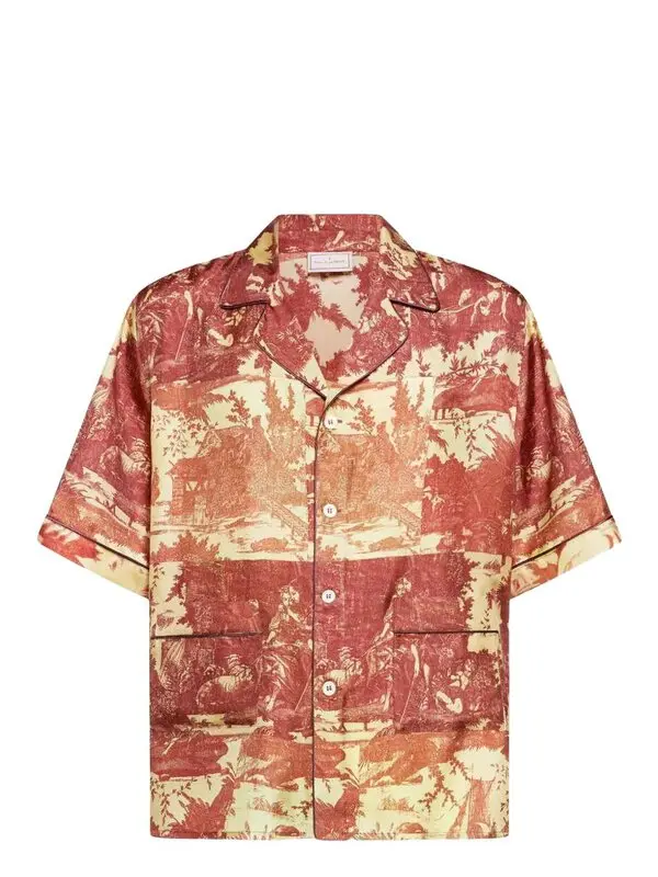 PIERRE-LOUIS MASCIA Short-sleeve Shirt - Red