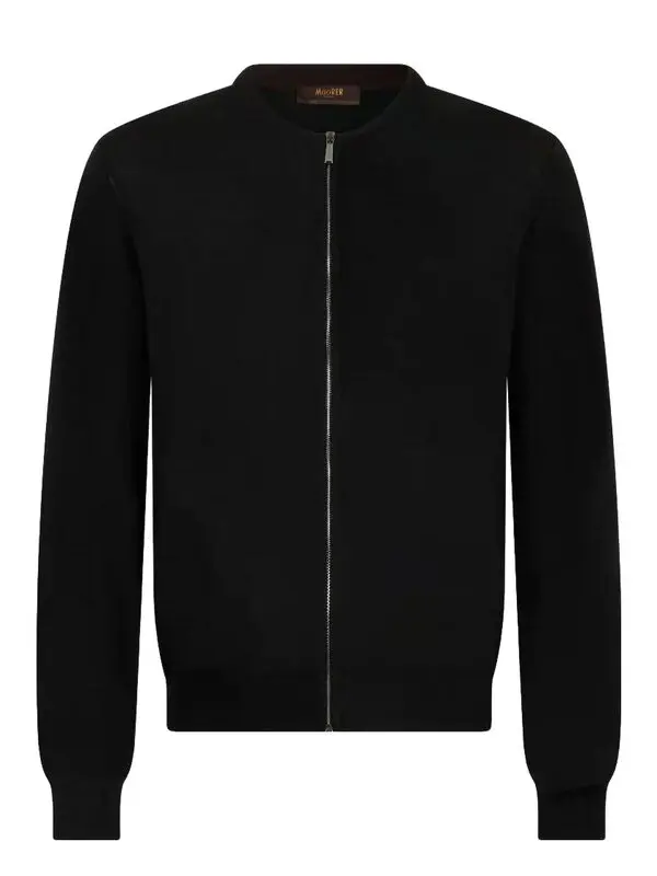 MOORER Ribbed Cashmere Sweater - Black