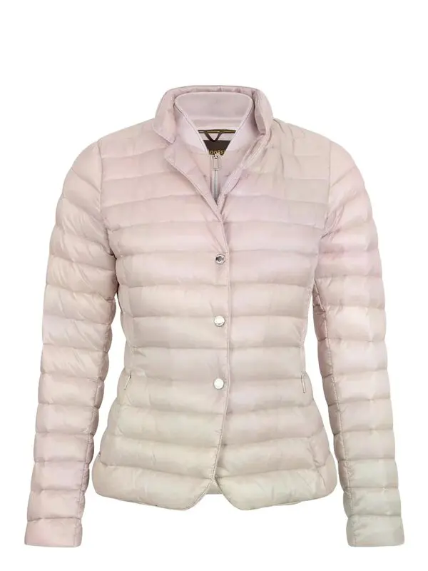 MOORER Striped Padded Jacket - Pink