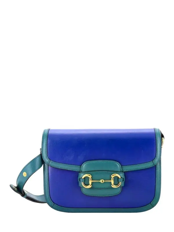 Gucci Horsebit 1955 Small Shoulder Bag - Blue