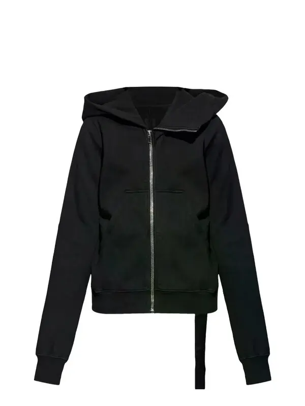 Rick Owens Cotton Zip Hoodie - Black