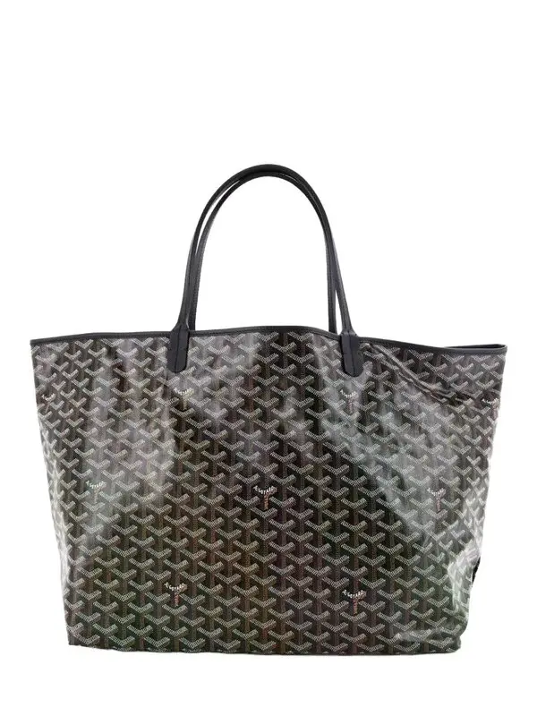 Goyard Saint Louis Coated Canvas Gm Tote Bag - Black
