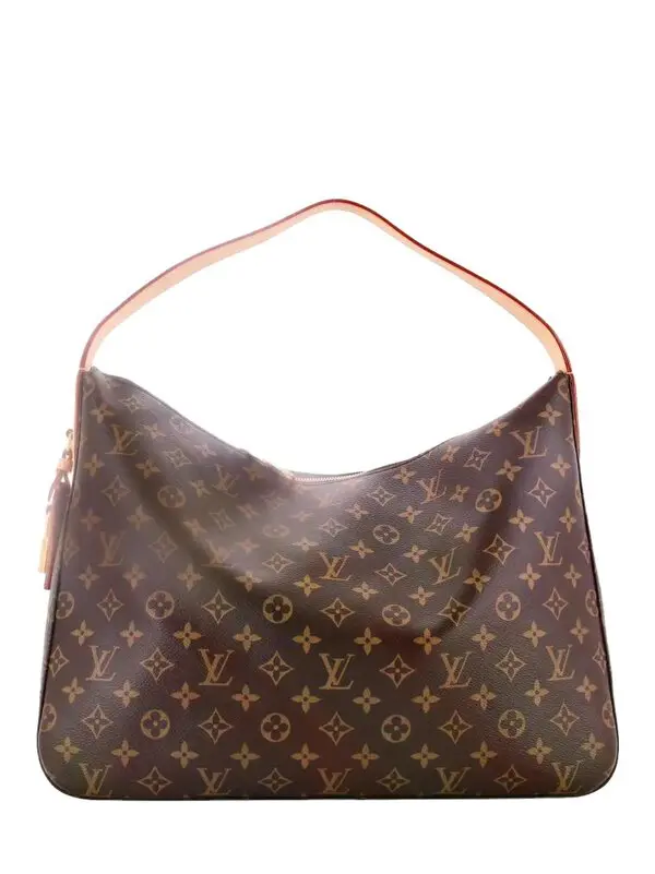 LOUIS VUITTON Slouchy Handbag Monogram Canvas Mm Hobo Bag - Brown