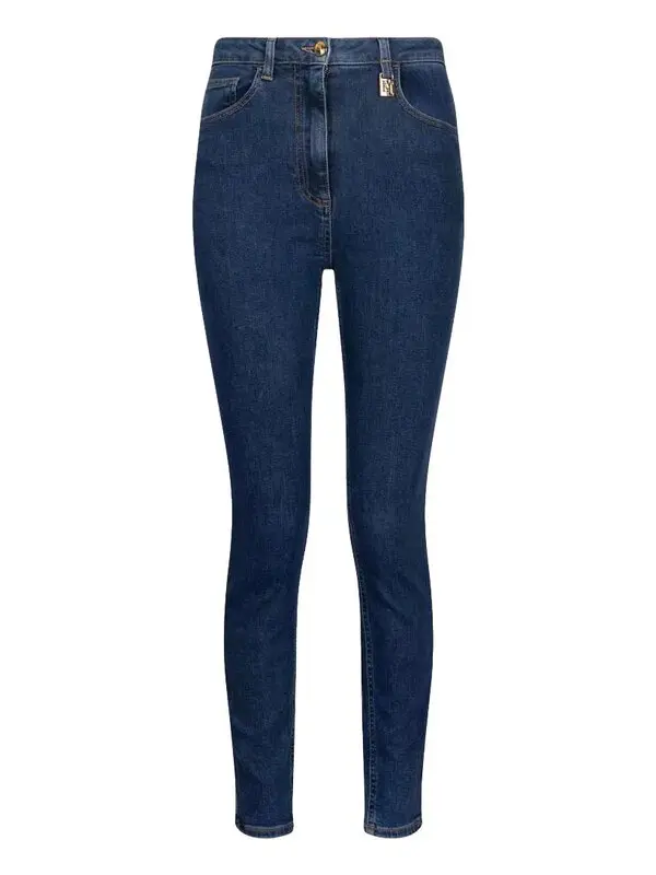 Elisabetta Franchi Logo Skinny Jeans - Blue