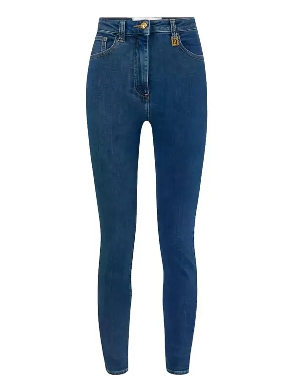 Elisabetta Franchi Logo Skinny Jeans - Blue