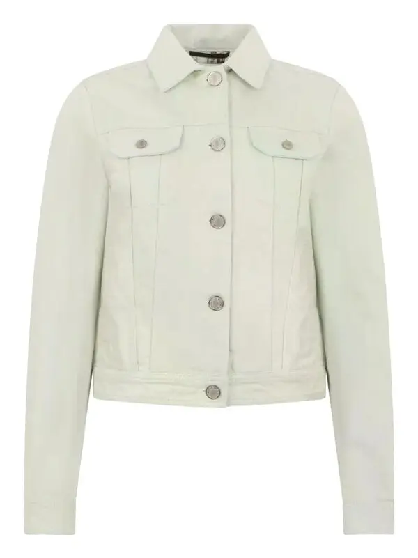 MOORER Elle Denim Jacket - White