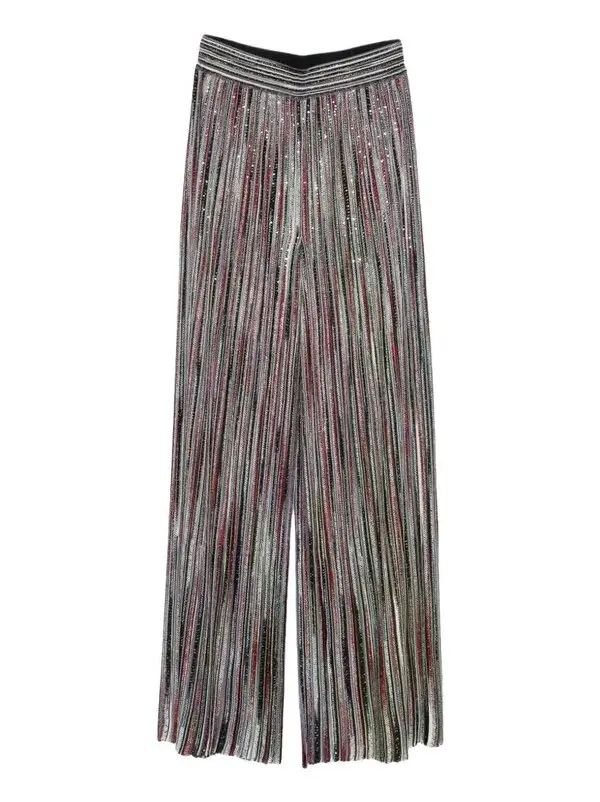 Missoni Striped Trousers - Silver