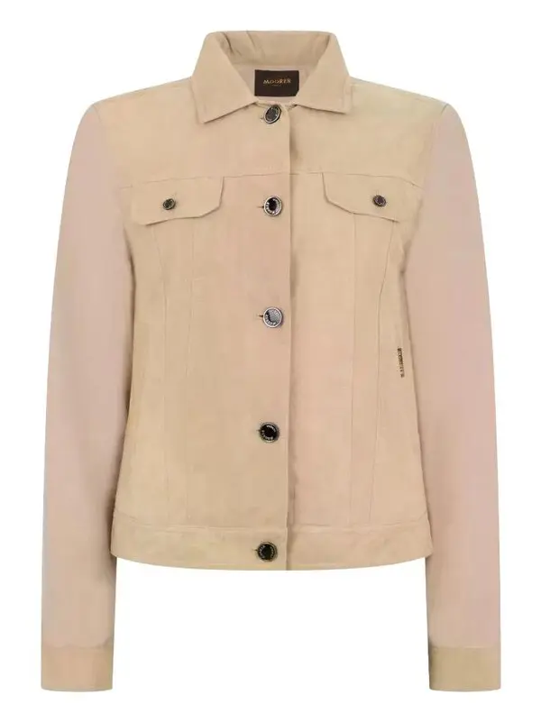 MOORER Panelled Jacket - Neutrals