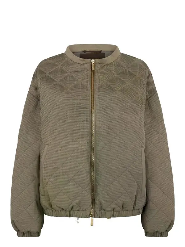 MOORER Elvira Quilted Bomber Jacket - Neutrals