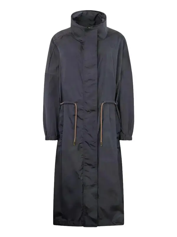 MOORER Madalyn Drawstring Parka - Blue