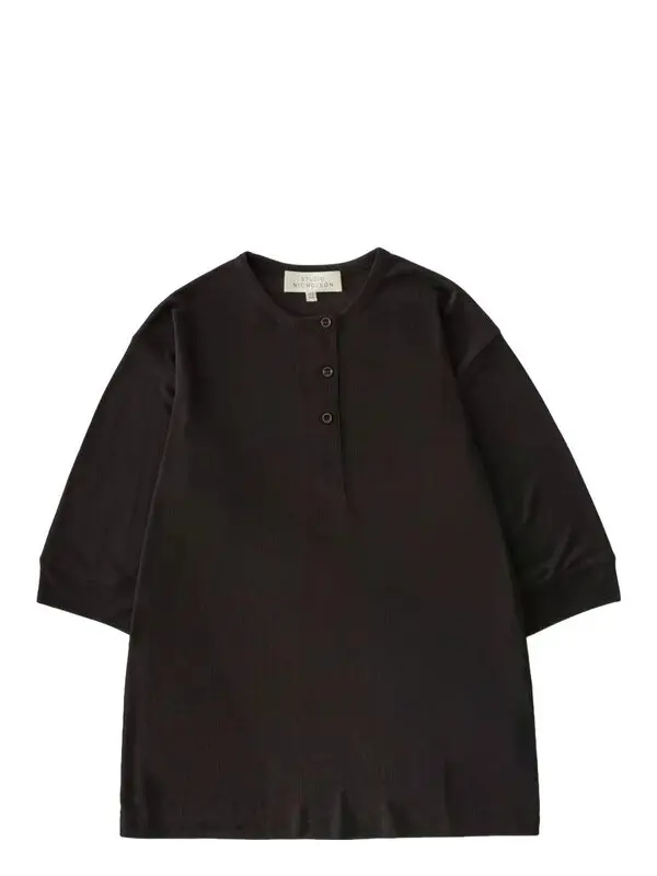Studio Nicholson Grandad-collar Top - Black