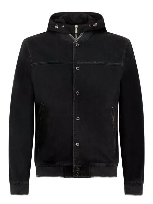 MOORER Darren Hooded Jacket - Black