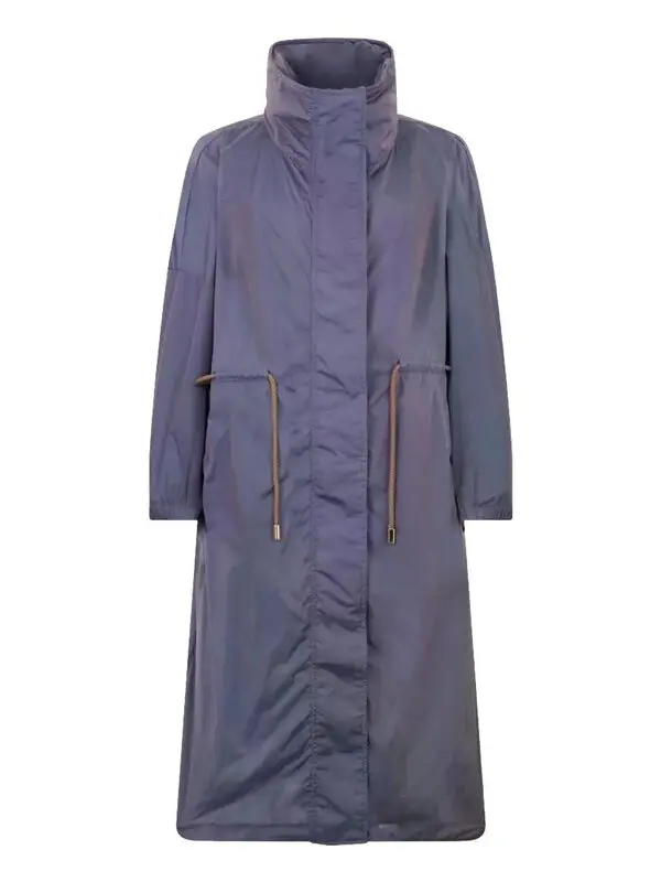 MOORER Drawstring Coat - Blue