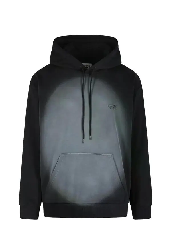 MAISON MARGIELA Bleached Drawstring Hoodie - Black