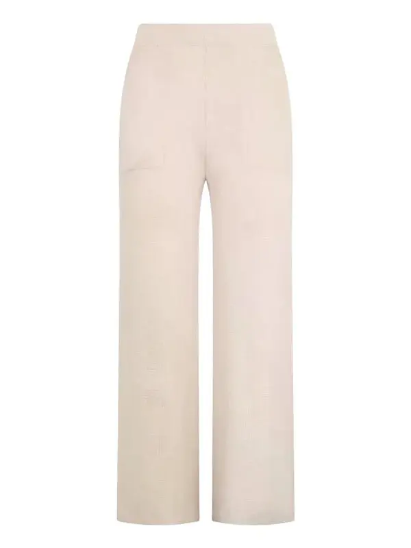 MOORER Patch-pocket Wide-leg Trousers - Neutrals