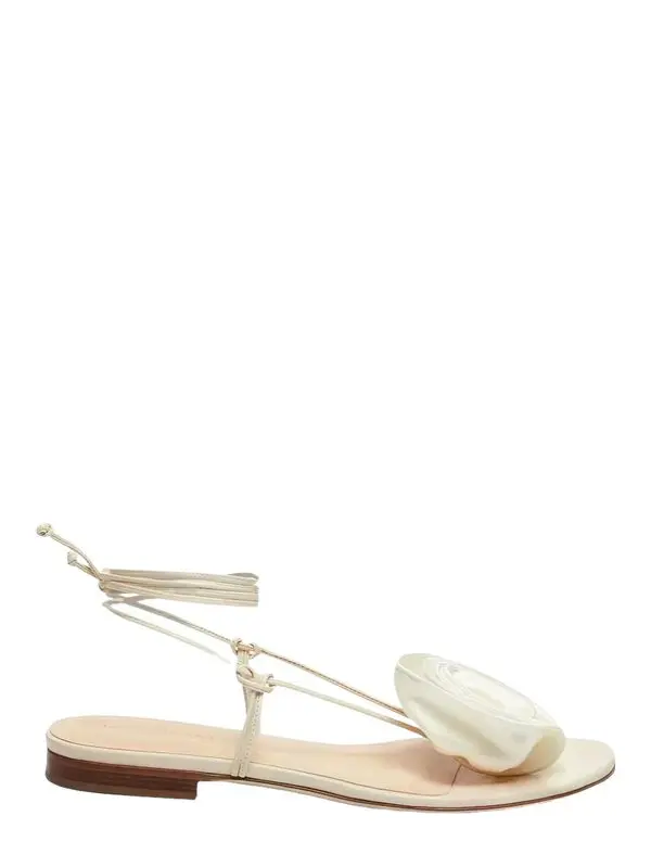 Magda Butrym Flower Detail Sandals - Neutrals