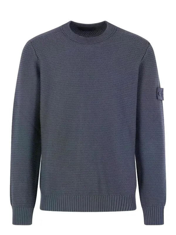Stone Island Crewneck Knitwear - Blue