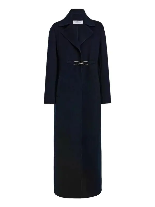 Gabriela Hearst Dee Buckle Cashmere Coat - Blue