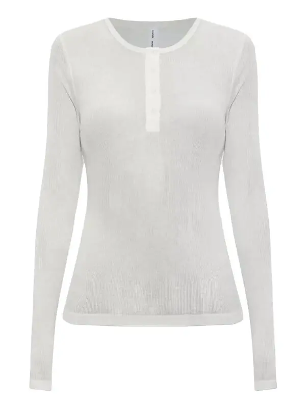 SAMSOE SAMSOE Button-detailed Top - Neutrals