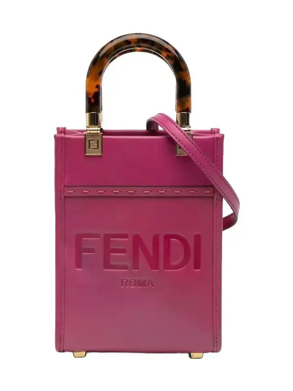 Fendi Mini Sunshine Shopper Tote - Pink
