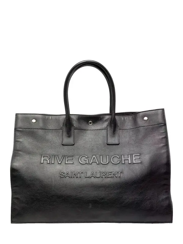 Saint Laurent 2020 Large Rive Gauche Tote Bag - Black