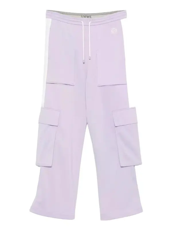 Loewe Logo-embroidery Track Pants - Purple