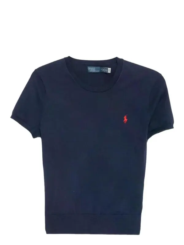 Polo Ralph Lauren Logo-embroidered Round Neck T-shirt - Blue