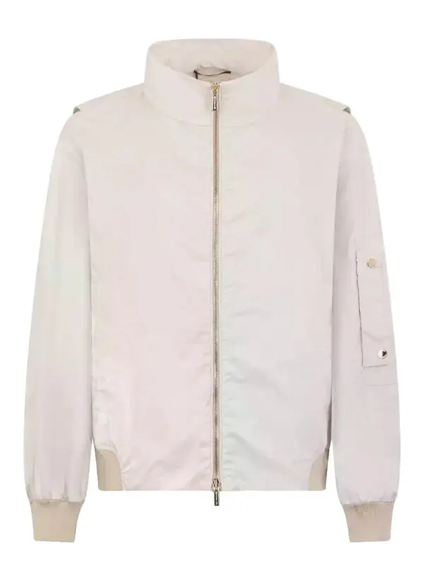 MOORER High-neck Bomber Jacket - Neutrals