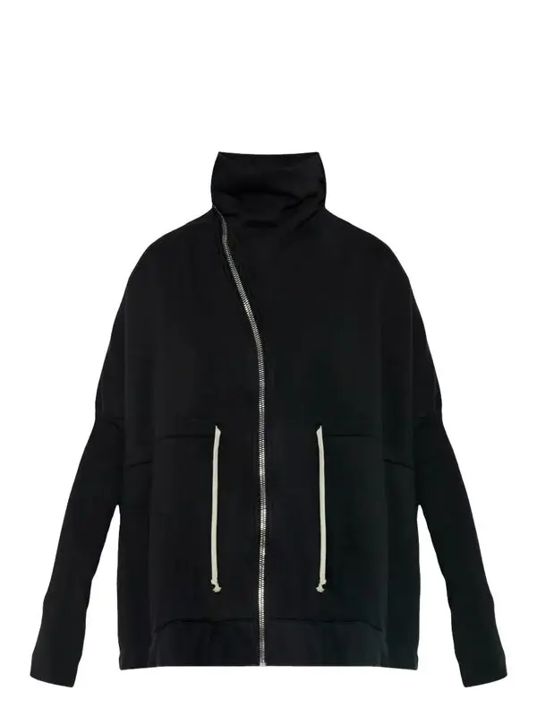 Rick Owens Zip-up Funnel-neck Sweater - Black