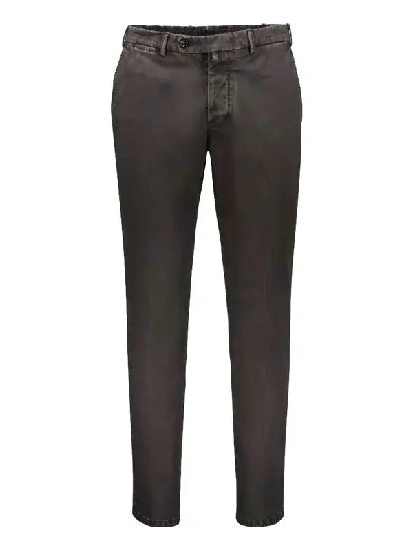 MOORER Front-pocket Chino Trousers - Grey