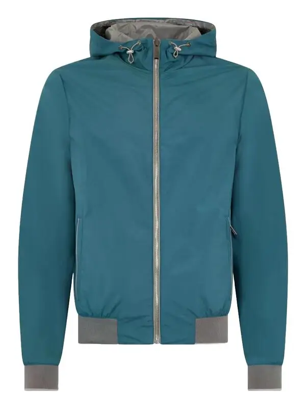 MOORER Dennys Hooded Jacket - Blue