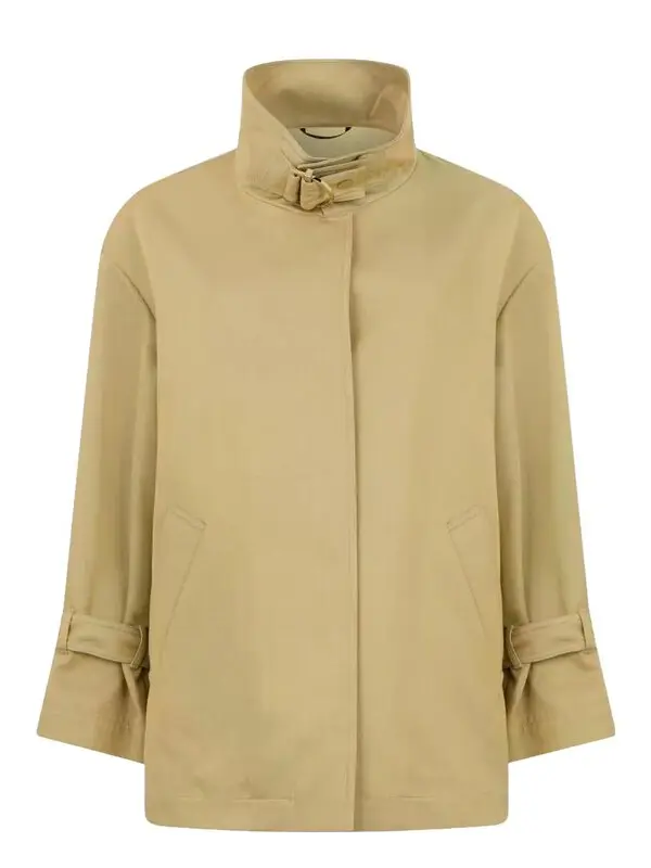 MOORER Funnel-neck Raincoat - Neutrals