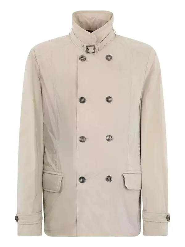 MOORER Button Double-breasted Jacket - Neutrals