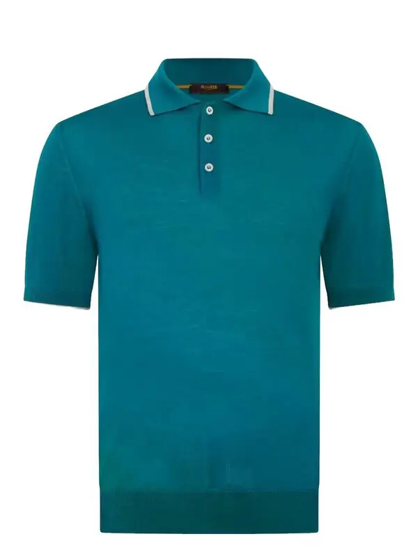 MOORER Gavotti Polo Shirt - Blue