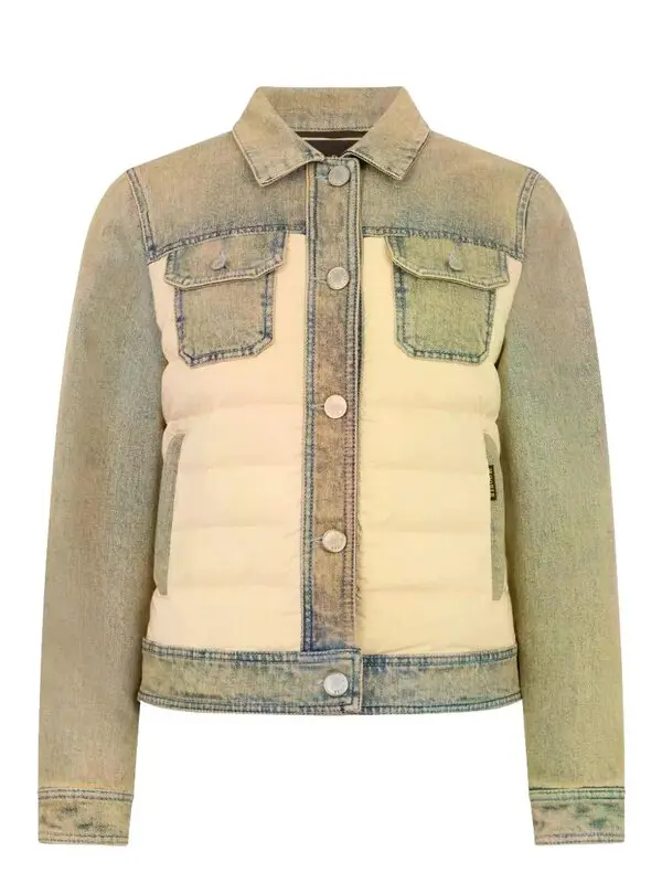 MOORER Quilted-panel Jacket - Neutrals