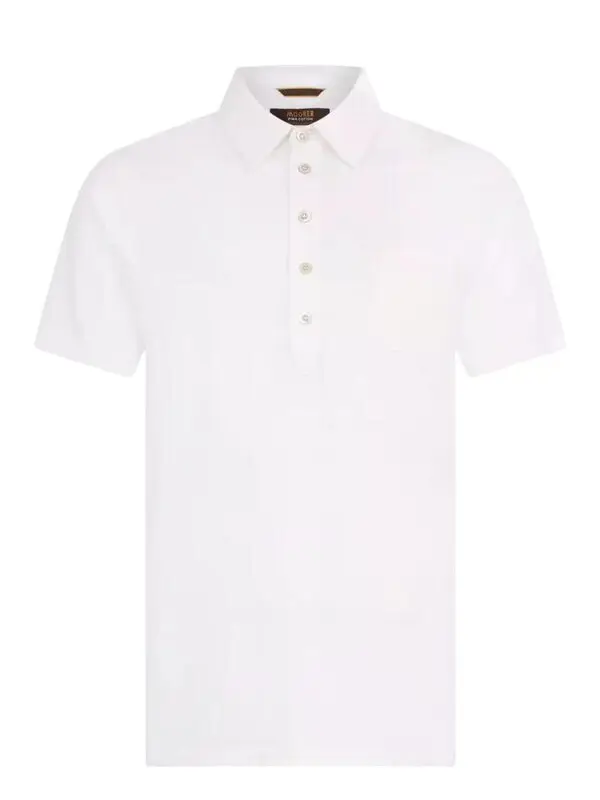 MOORER Pocket Polo Shirt - White